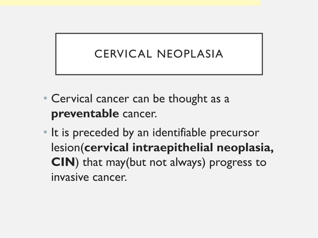 Cervical Neoplasia and Carcinoma | PDF