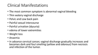 cervical cancer medical surgical nursing | PPTX