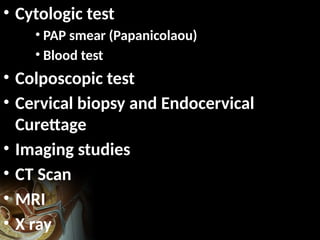 cervical cancer.pptx cervix cancer oncology | PPT