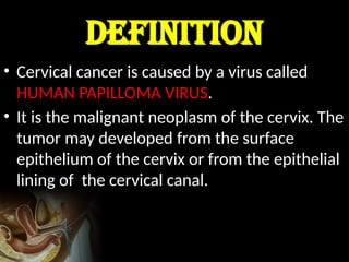 cervical cancer.pptx cervix cancer oncology | PPT