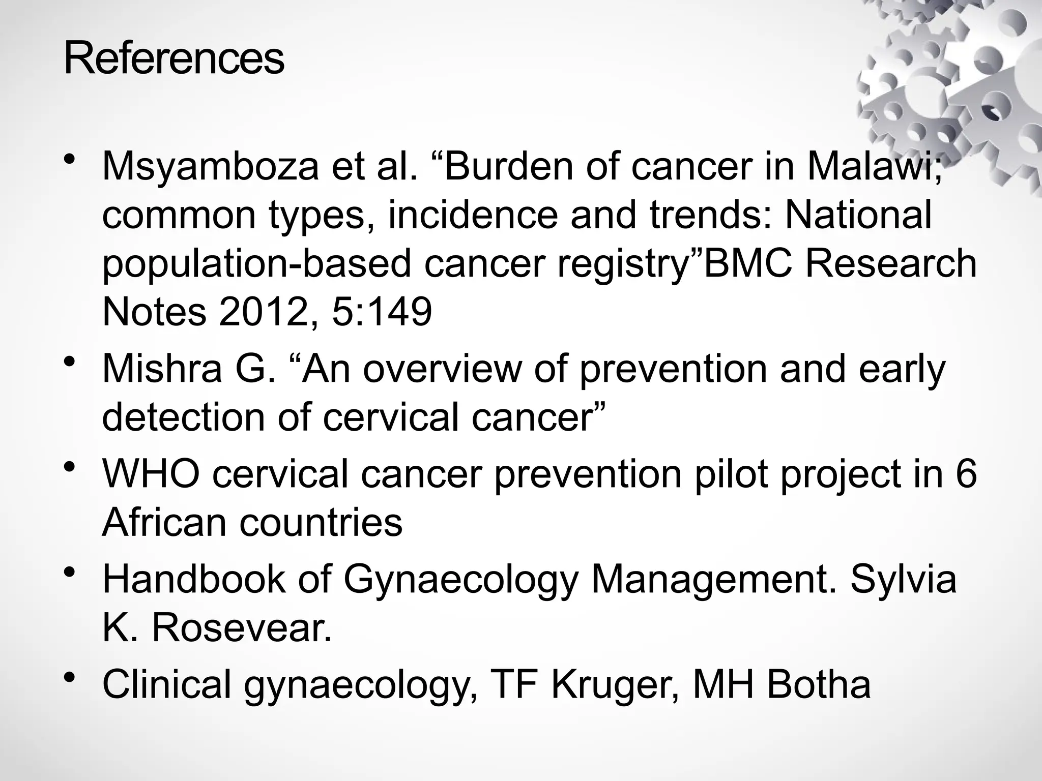 CERVICAL_CANCER.power point presentation. | PPTX | Reproductive Health ...