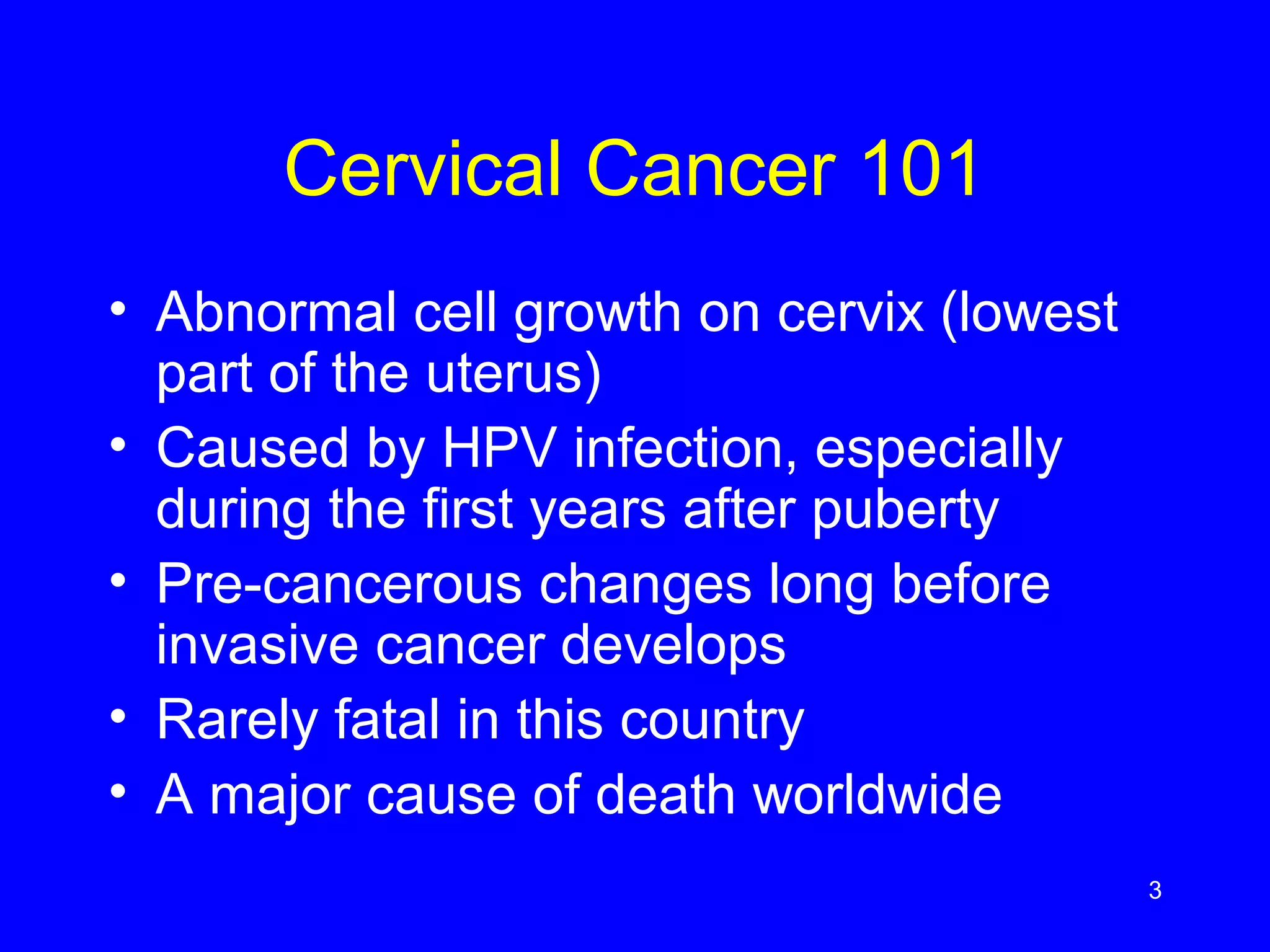 Cervical cancer hpv-feb07 | PPT
