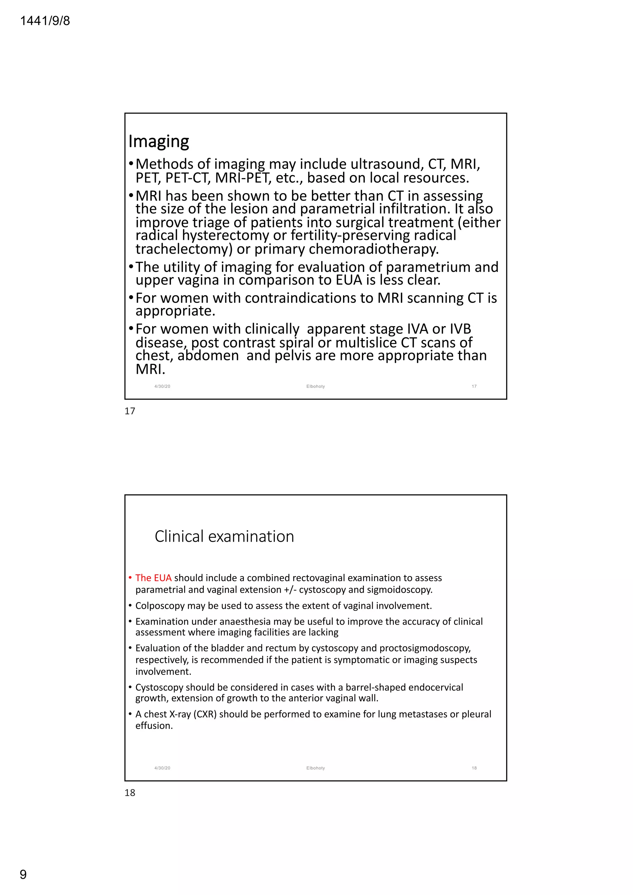Cervical cancer1 | PDF