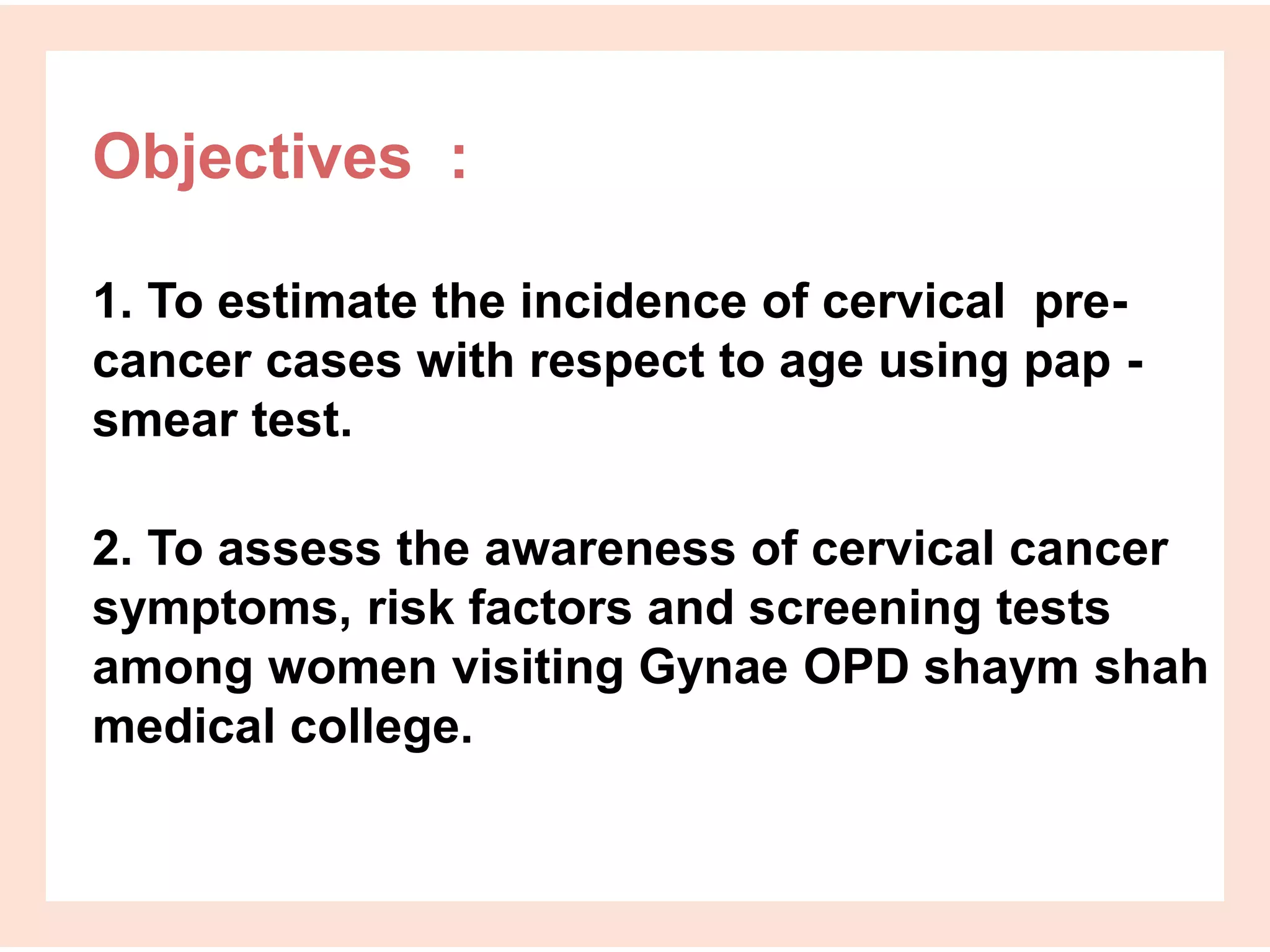 cervical cancer (1) ANSHIKA.pptx | Cancer | Diseases and Conditions