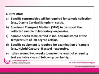 Cervical cancer by dr alka mukherjee dr apurva mukherjee nagpur m.s. | PPTX