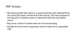 Cervical Cancer (CaCx) screening power point presentation | PPTX