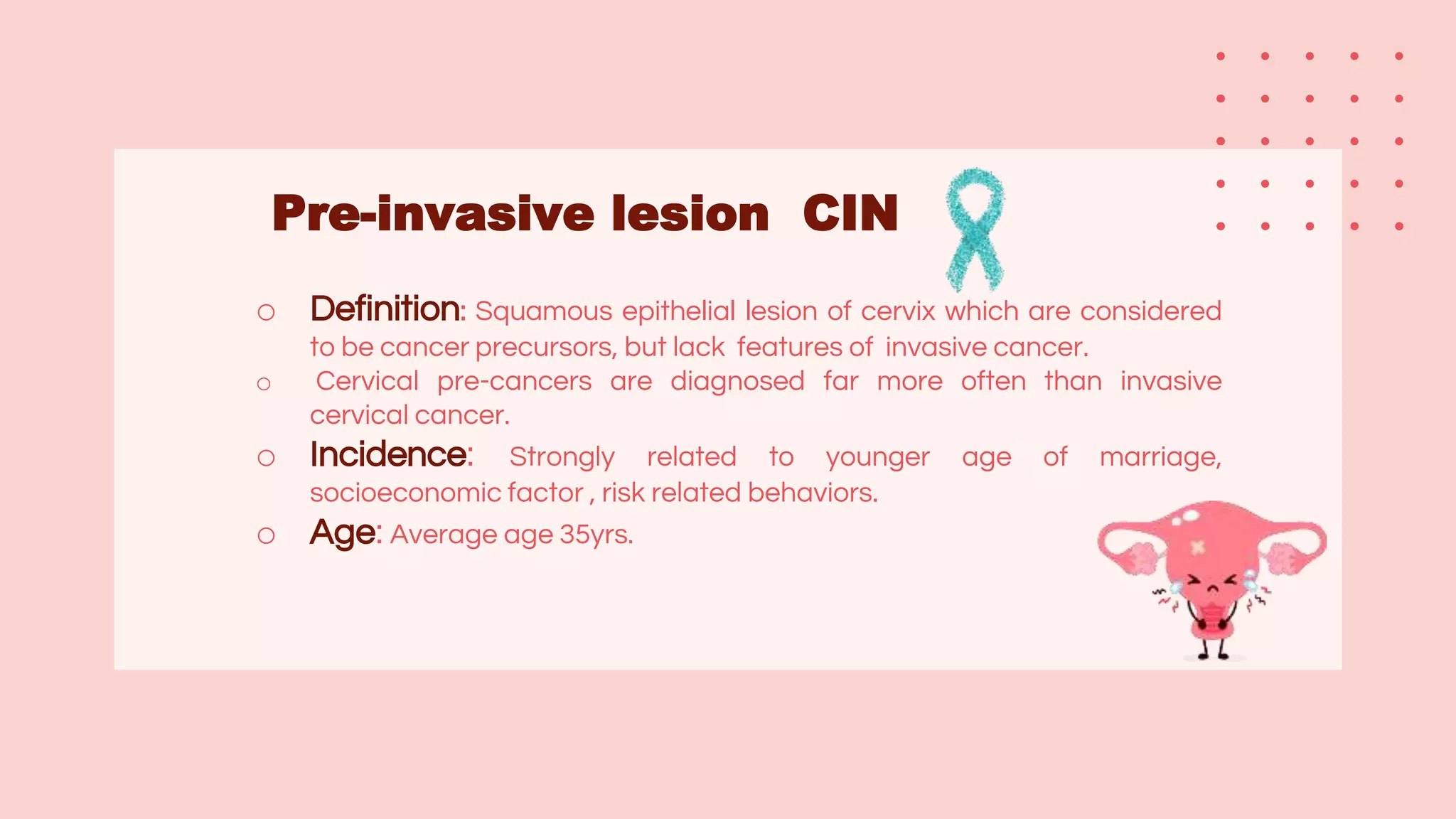 Cervical cancer Dr.Alia | PPTX
