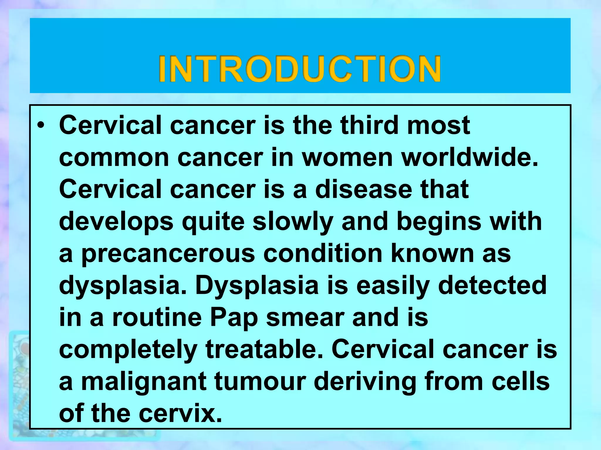 Cervical cancer ppt | PPTX