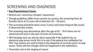 Cervical cancer presentation at CDH ZAMBIA | PPTX