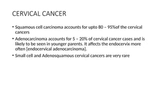 Cervical cancer presentation at CDH ZAMBIA | PPTX