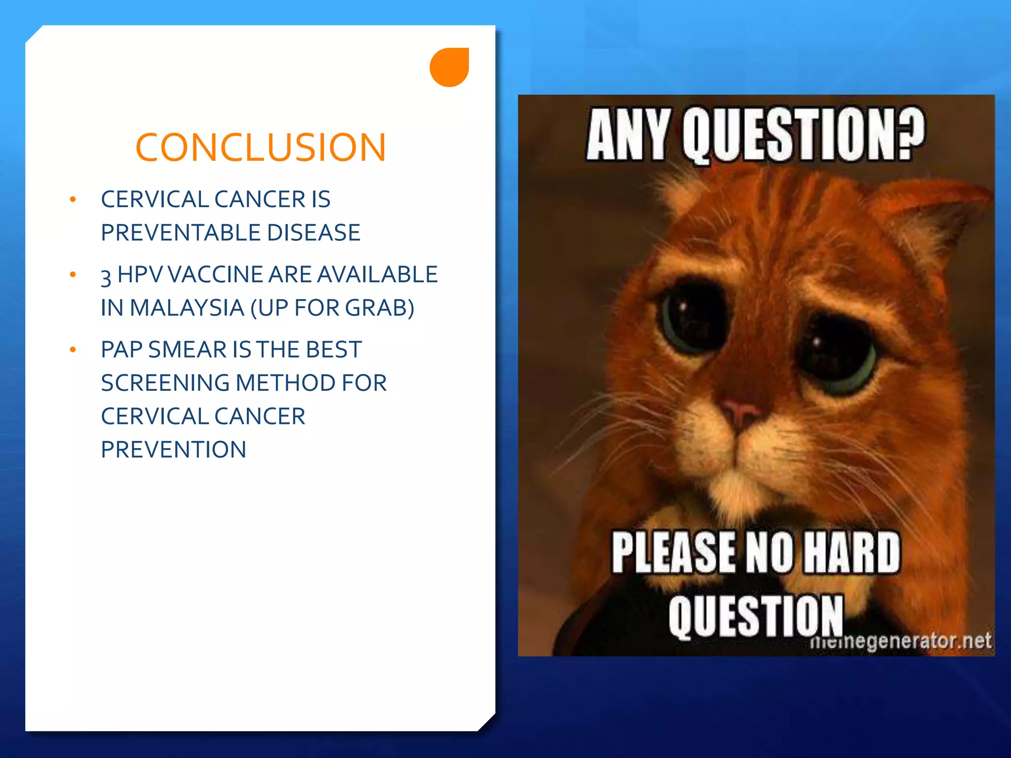 Cervical Cancer Prevention | PPTX