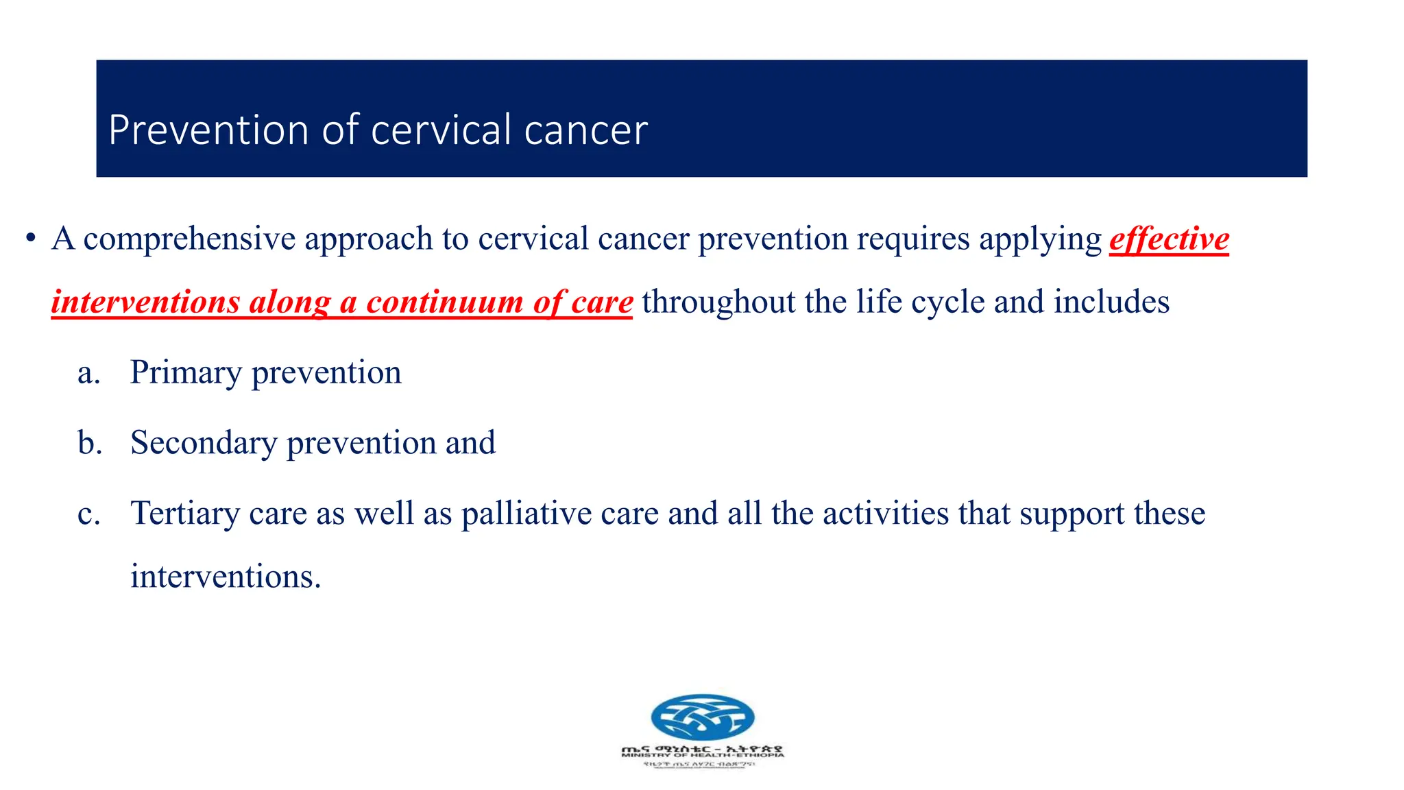 Cervical Cancer Prevention Updates Pptx