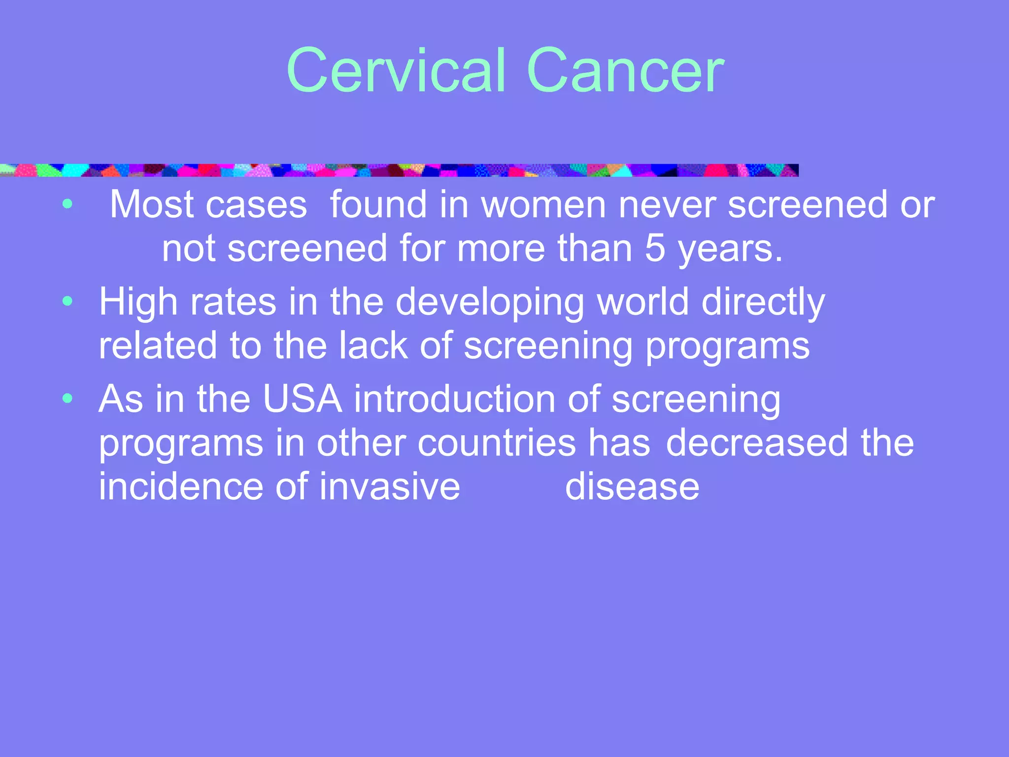 Shoulder to Shoulder: Cervical Cancer Screening | PPT
