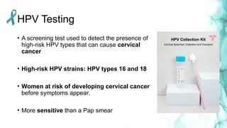 Cervical Cancer Lecture (Definition and Screening Guidelines) | PPTX