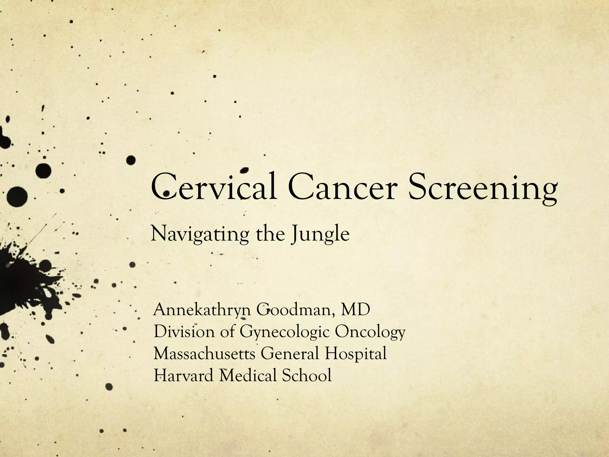 Cervical cancer screening module 1 | PDF