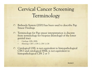 Cervical cancer screening module 2 | PDF