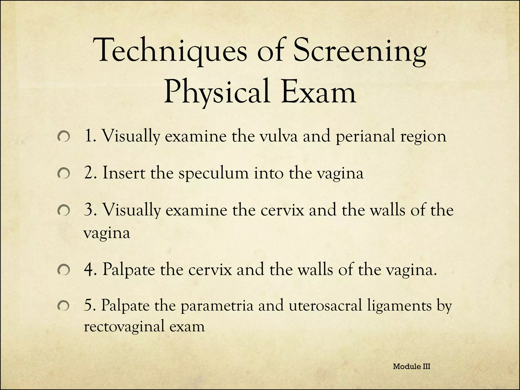Cervical cancer screening module 3 | PDF