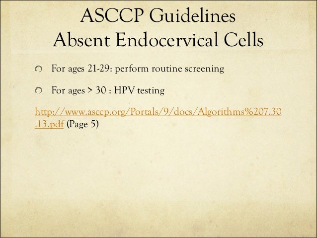 Cervical cancer screening module 3