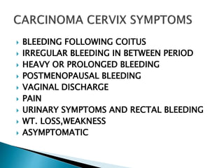 Cervical cancer screening and hpv vaccination | PPTX