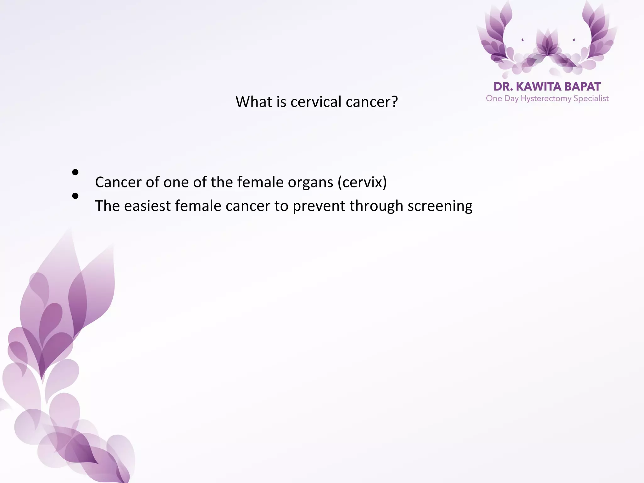 Cervical cancer screening and prevention | PDF