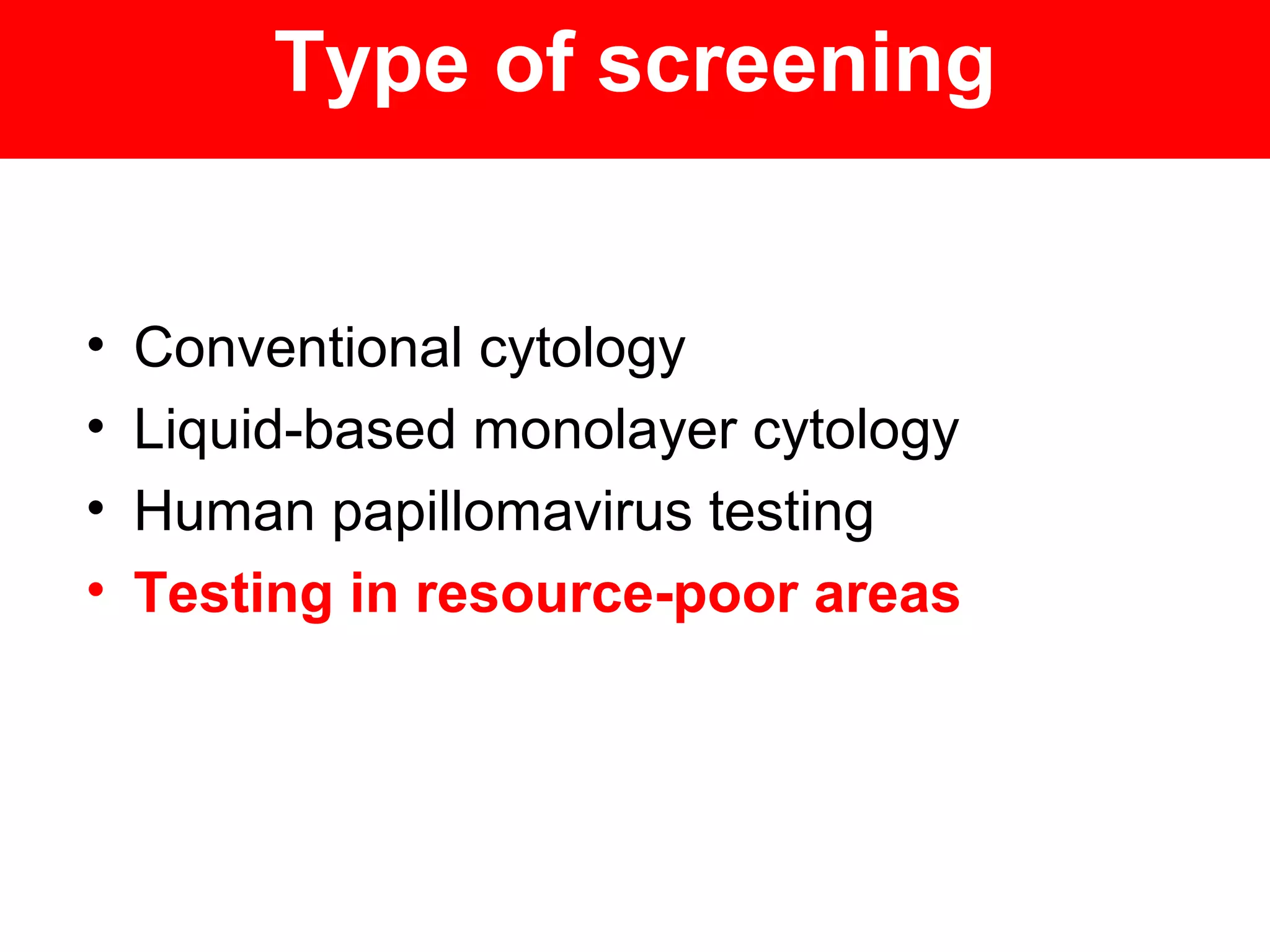 Cervical cancer screening guidelines 2013 | PPT