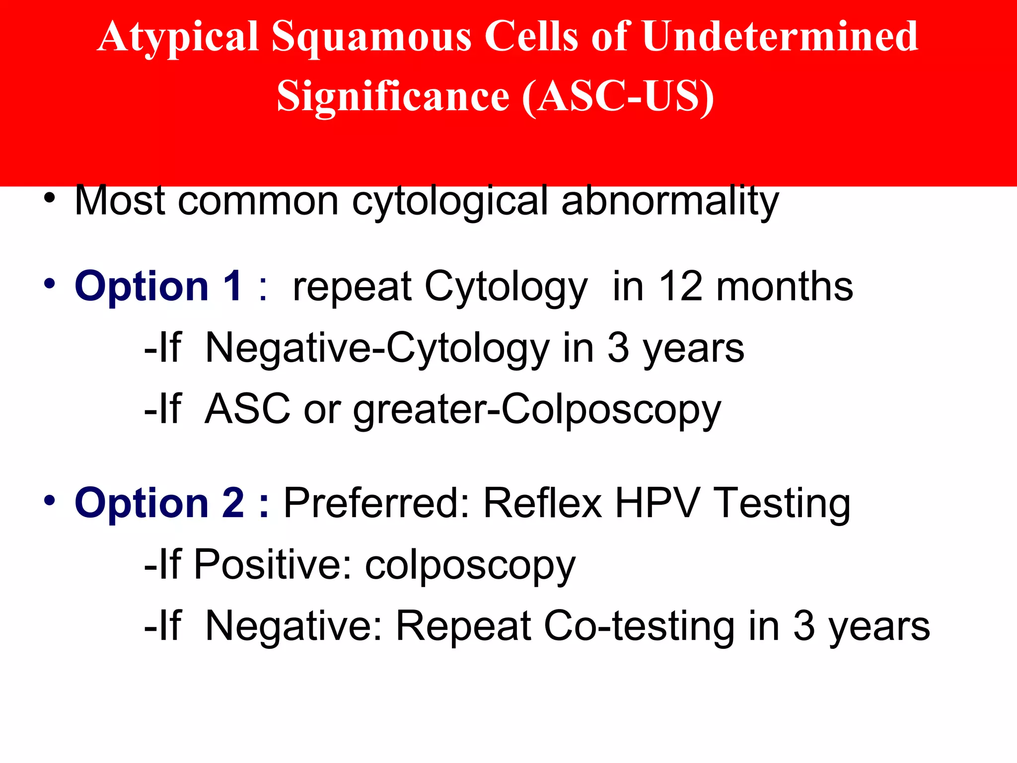 Cervical cancer screening guidelines 2013 | PPT