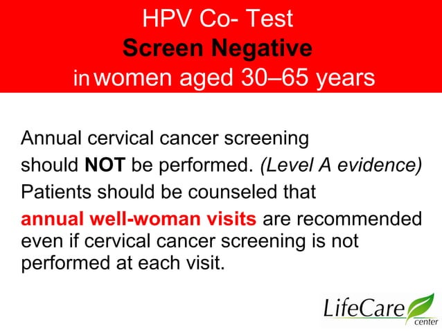 Cervical cancer screening guidelines 2013 | PPT