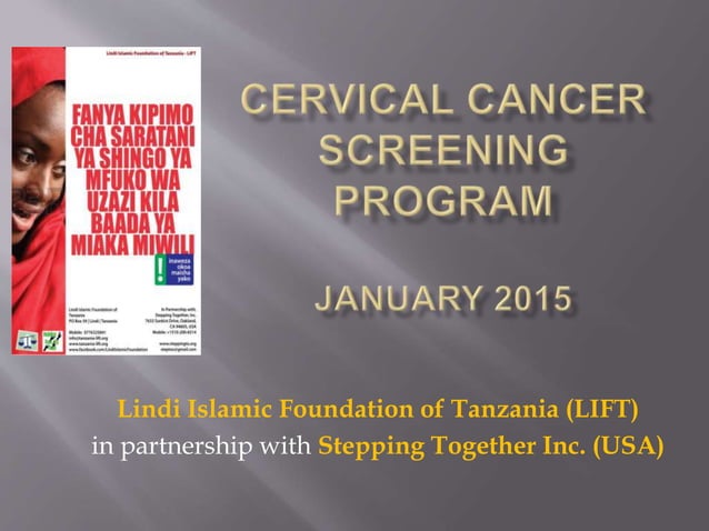 Cervical cancer screening program | PPTX