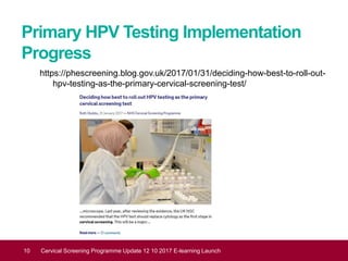 Launch of updated Cervical Screening Programme sample taker e-learning ...