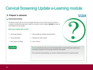 Launch of updated Cervical Screening Programme sample taker e-learning ...
