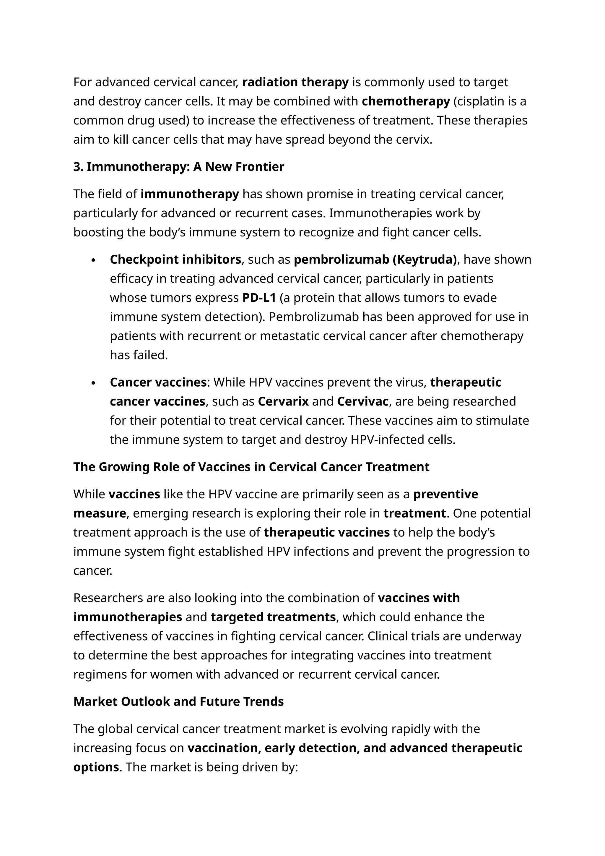 Cervical Cancer Treatment Market: New Developments in Surgical ...