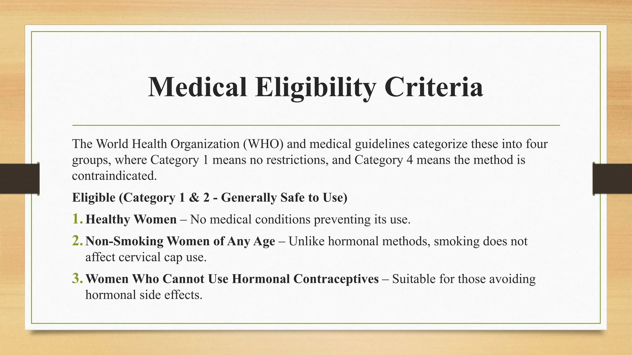 Cervical Caps as method of family planning | PPTX