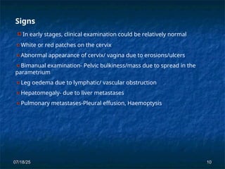 Cervical carcinoma Cervical cancer remains a common malignancy ...