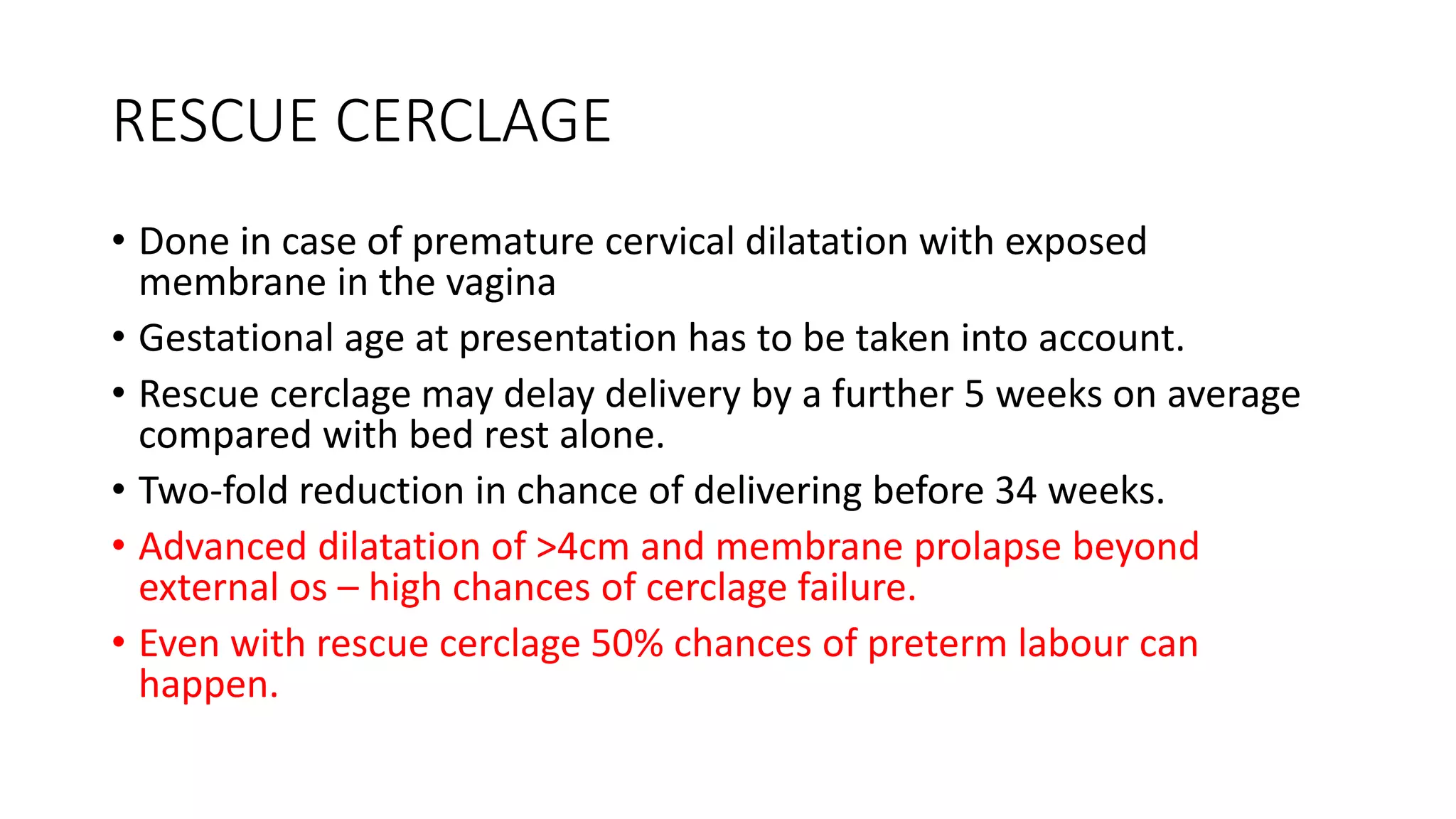 Cervical cerclage Procedure | PPTX