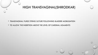 CERVICAL ENCERCLAGE IN PREGNANCY .pptx