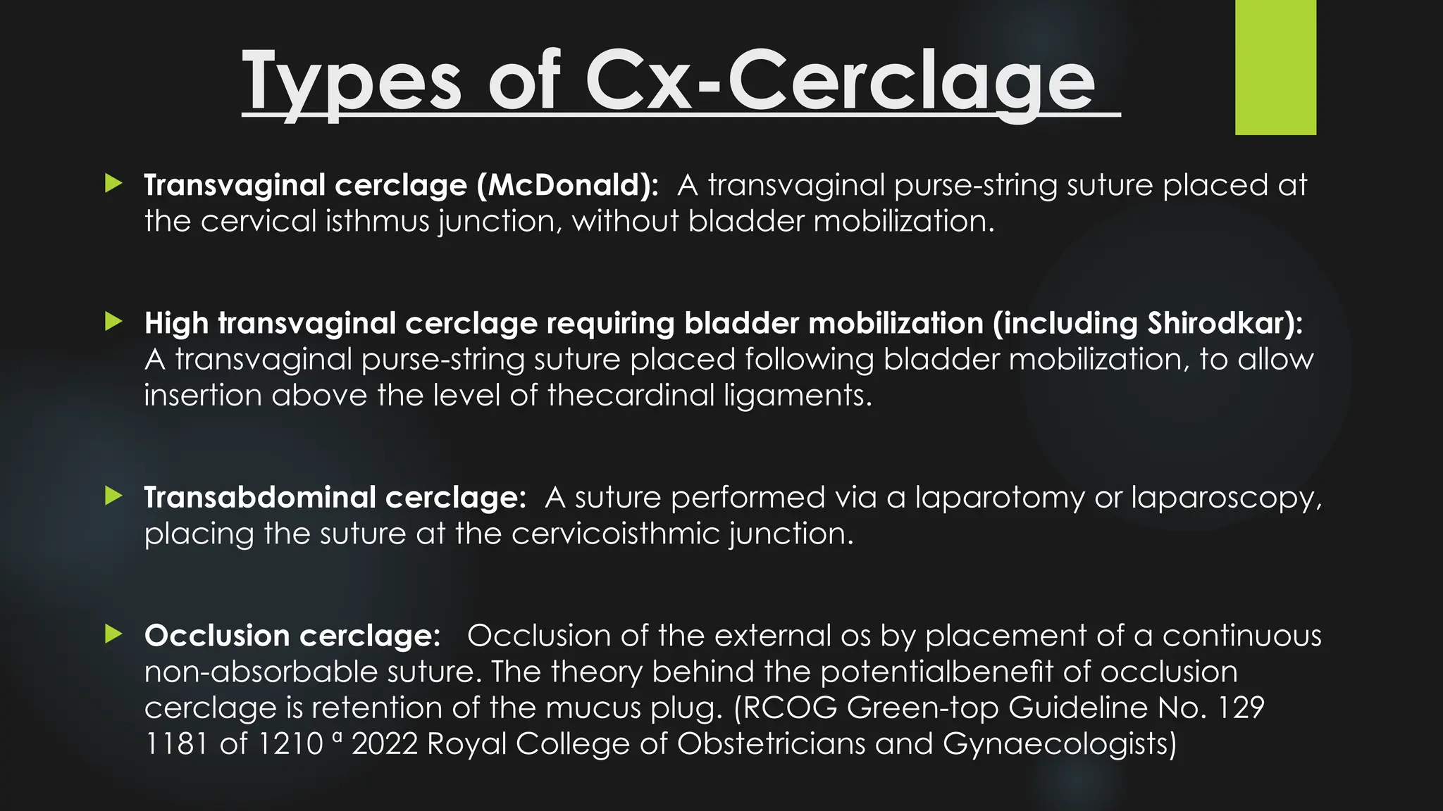 This is a presentation on CERVICAL CERCLAGE | PPTX