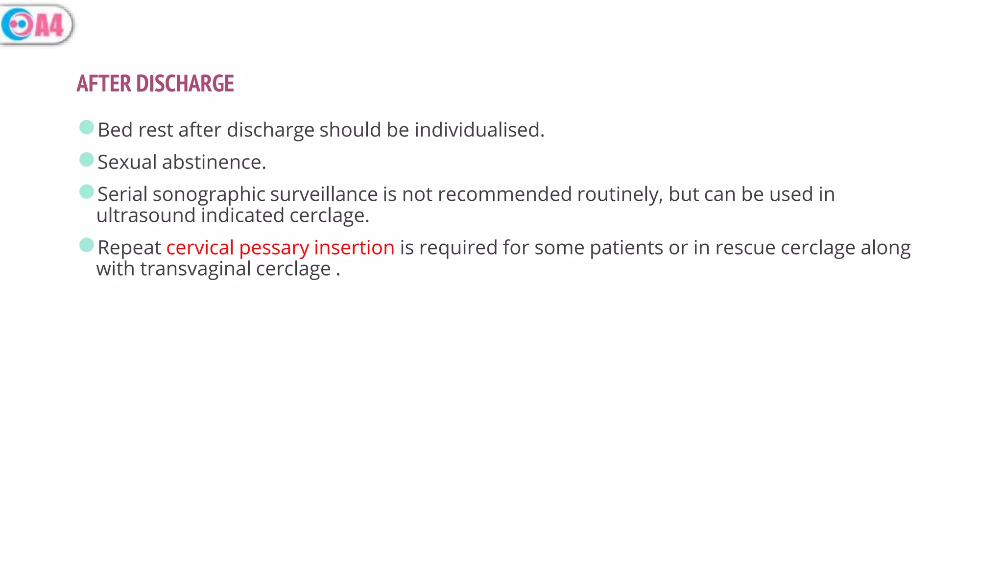 Cervical cerclage procedure | PPTX