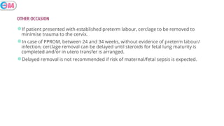 Cervical cerclage procedure | PPTX