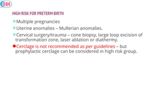 Cervical cerclage procedure | PPTX