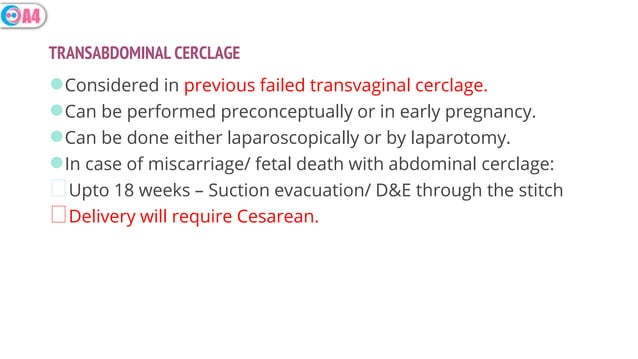 Cervical cerclage procedure | PPTX