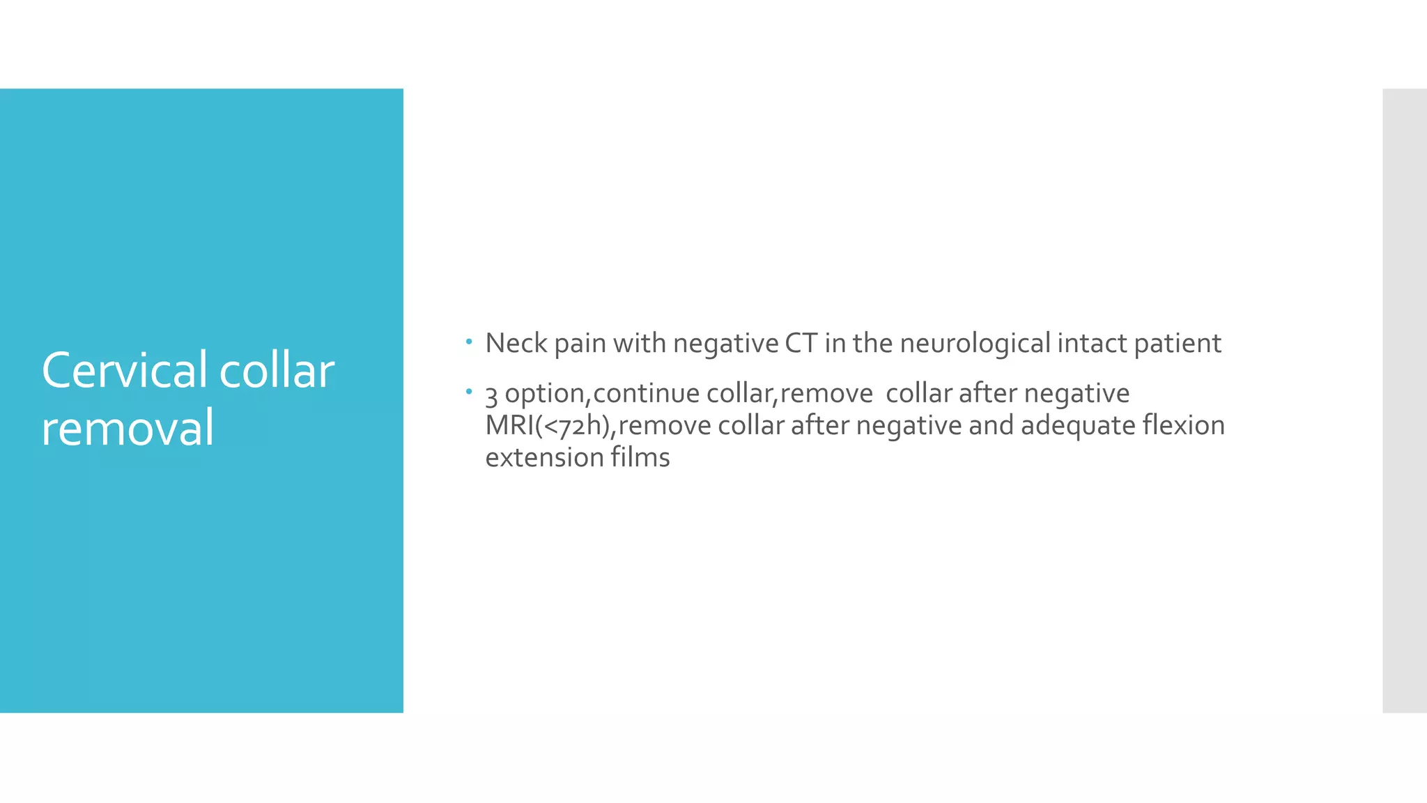 Cervical collar and immobilizer | PPTX