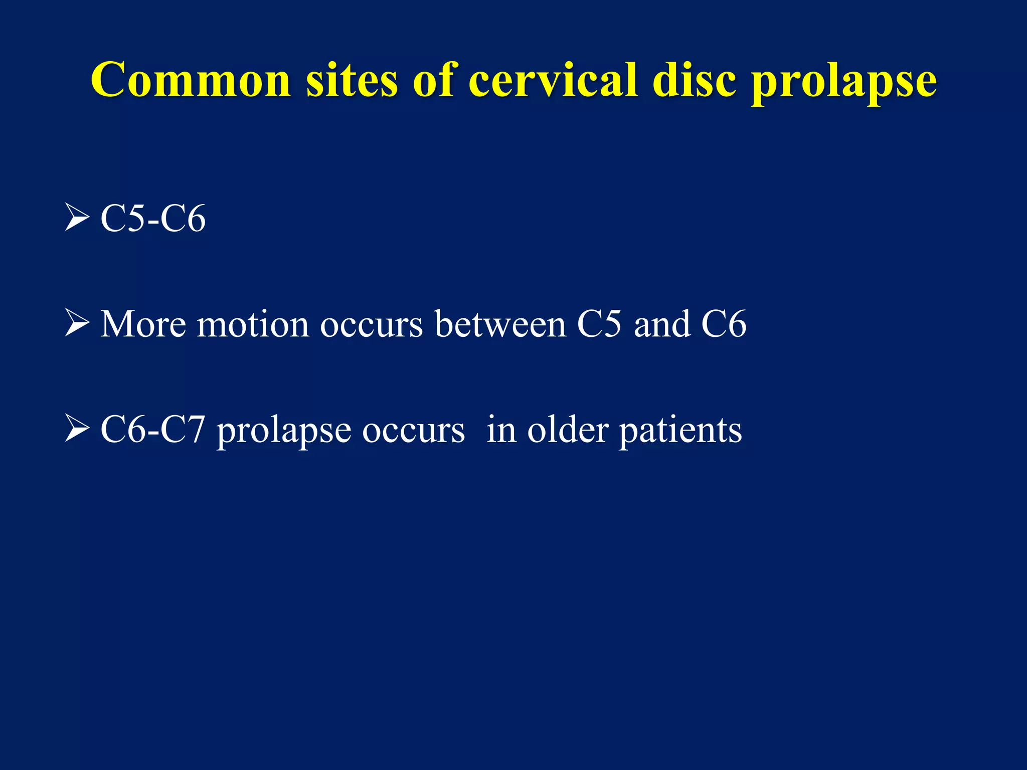 Cervical disc prolapse | PPTX