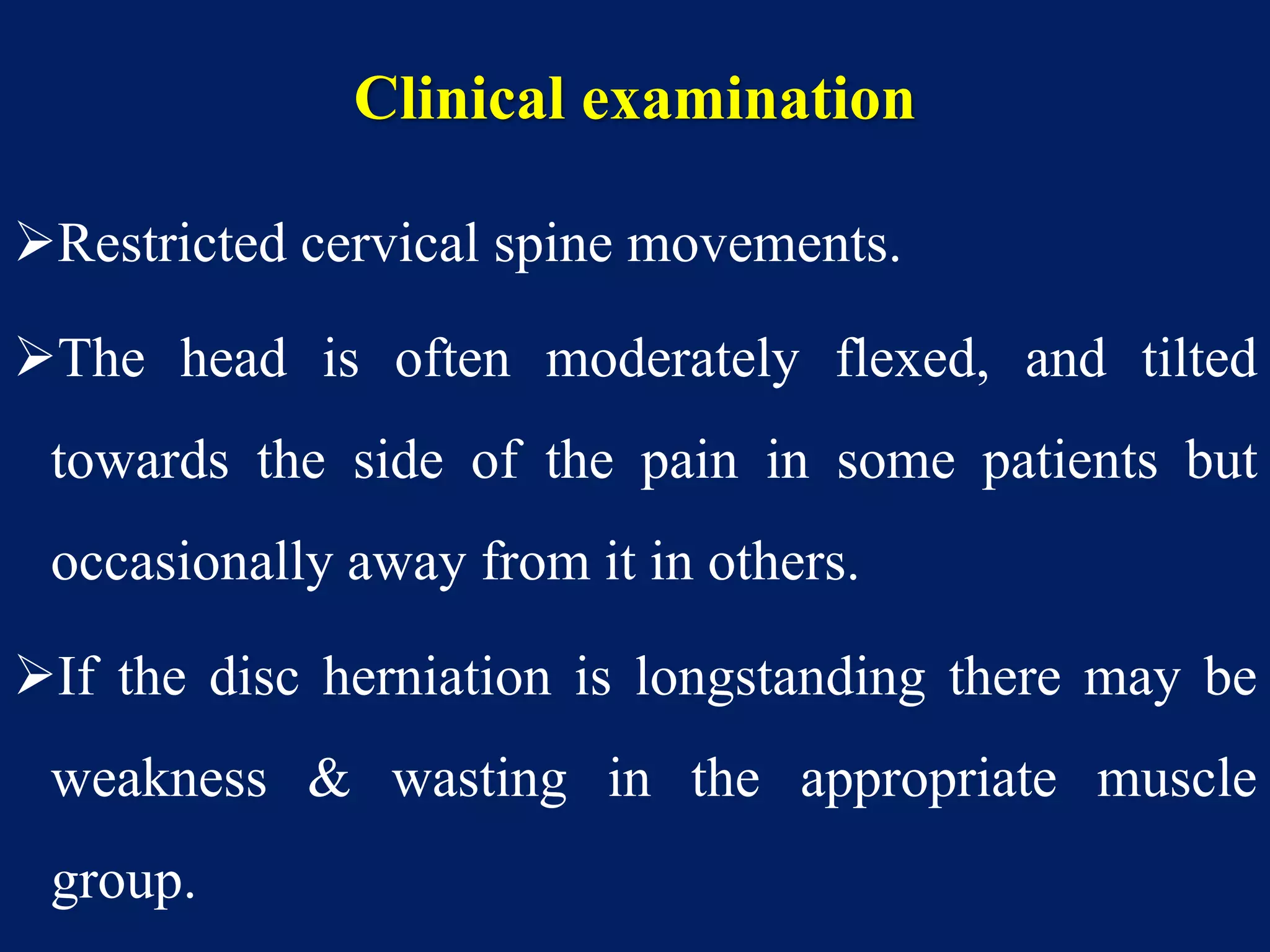 Cervical disc prolapse | PPTX