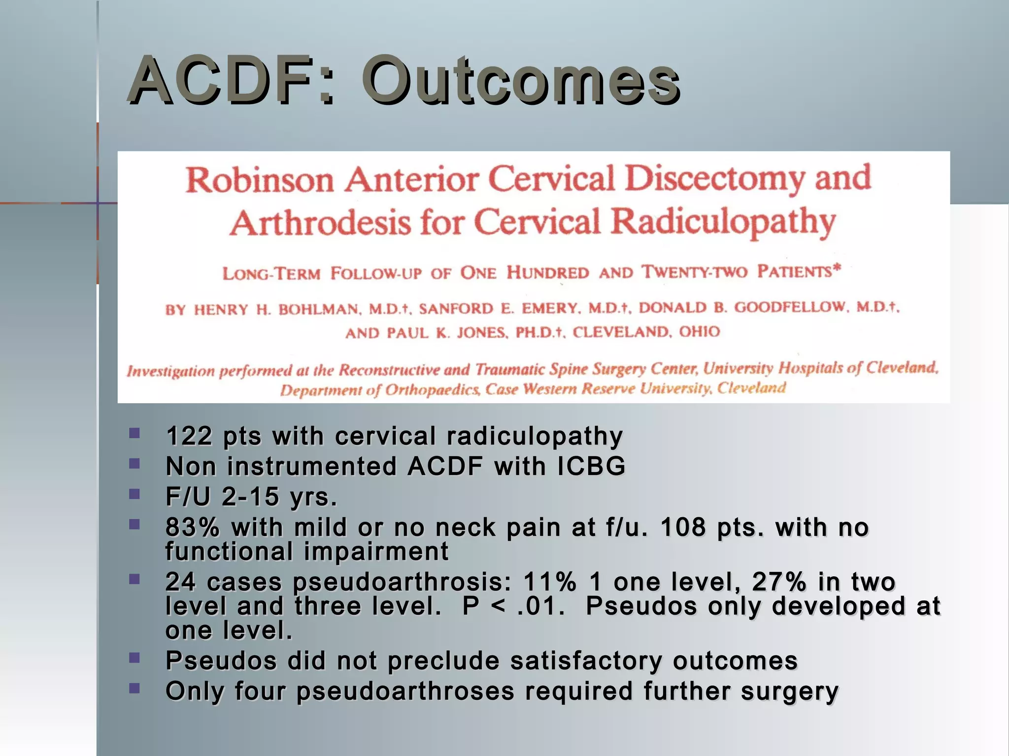 Cervical Disc Replacement | PPT | Physical Therapy | Wellness