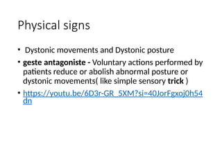 cervical Dystonia and types of dystonia.pptx