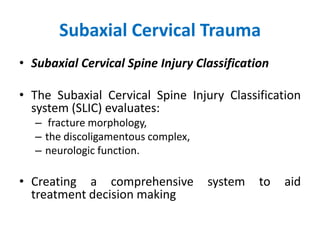 Cervical fractures | PPTX