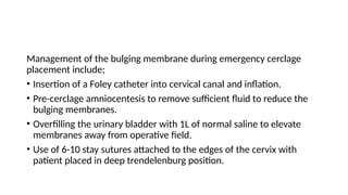 CERVICAL INCOMPETENCE: Evaluation and management | PPTX