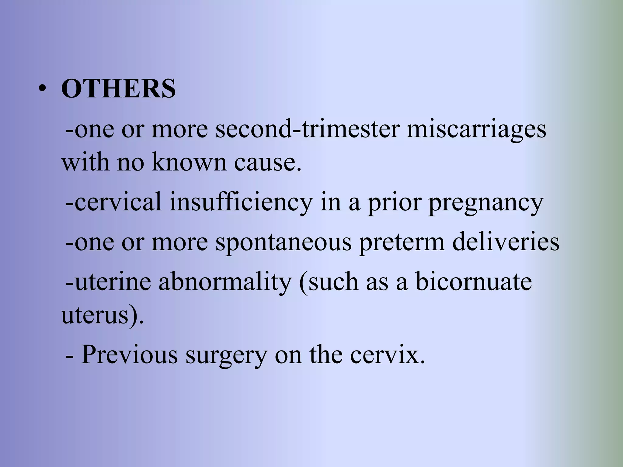 Cervical incompetence | PPTX