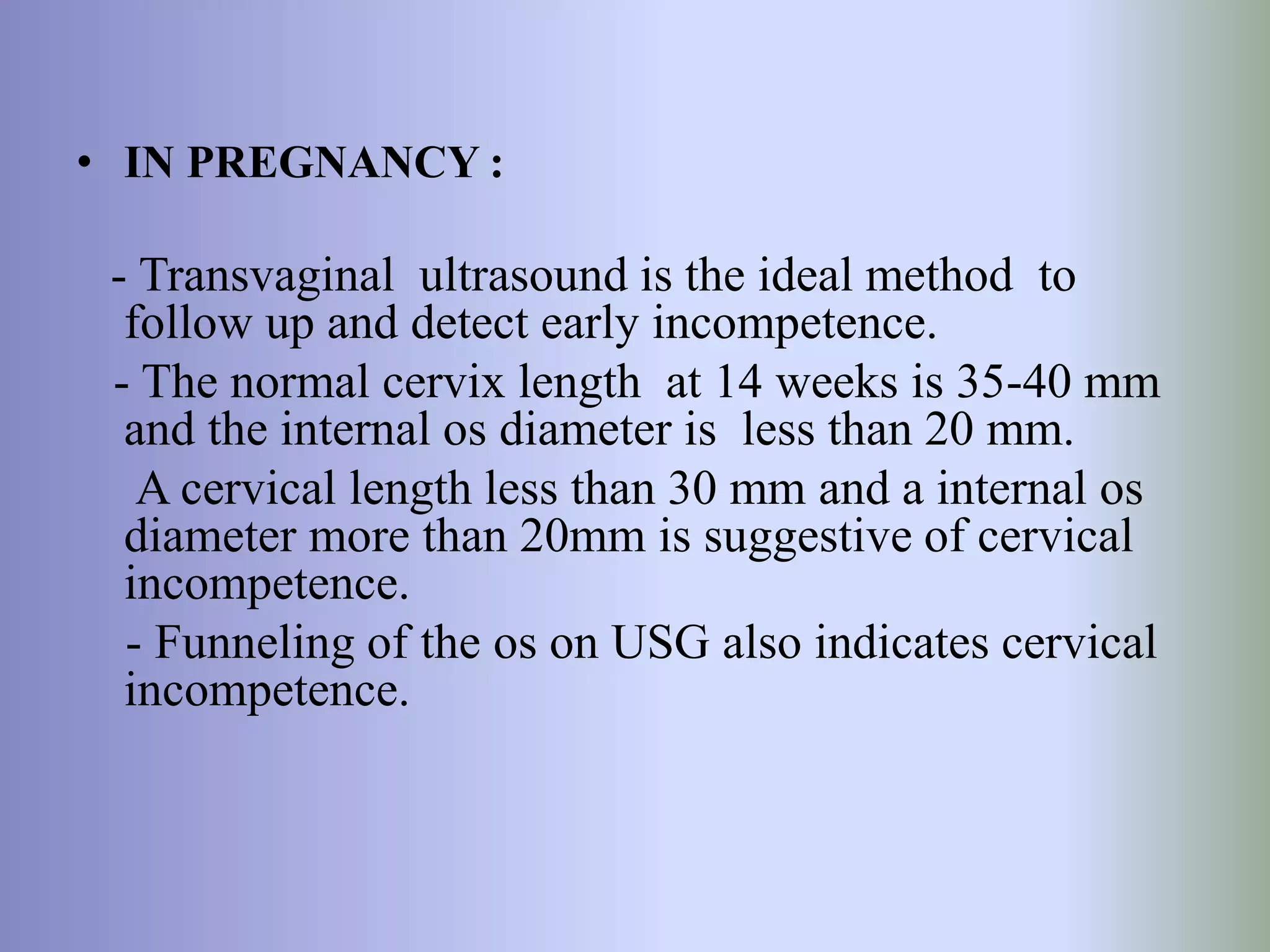 Cervical incompetence | PPTX