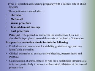 Cervical incompetence | PPTX